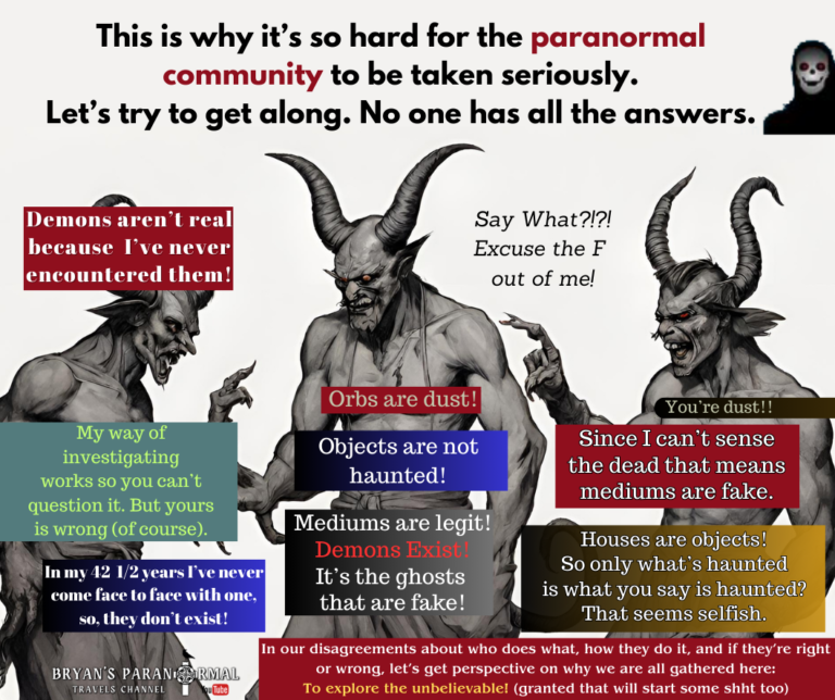 Ghost Paranormal Demon Meme For the Paranormal Community to Just Get Along! :) | Paranormal Evidence